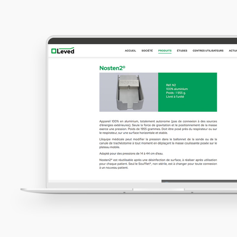 Refonte du site web Leved